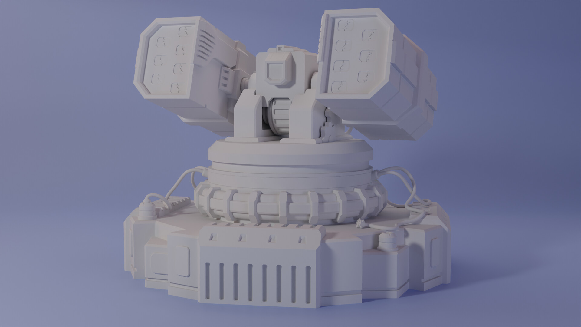 ArtStation - Rocket Launcher Turret