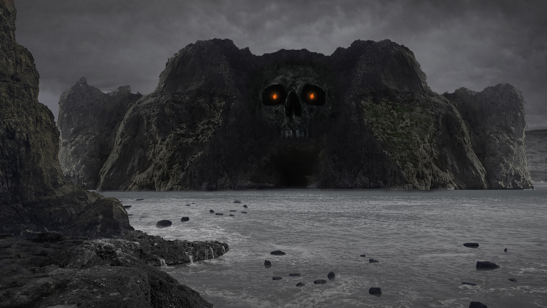 ArtStation - Skull Island - Matte Painting