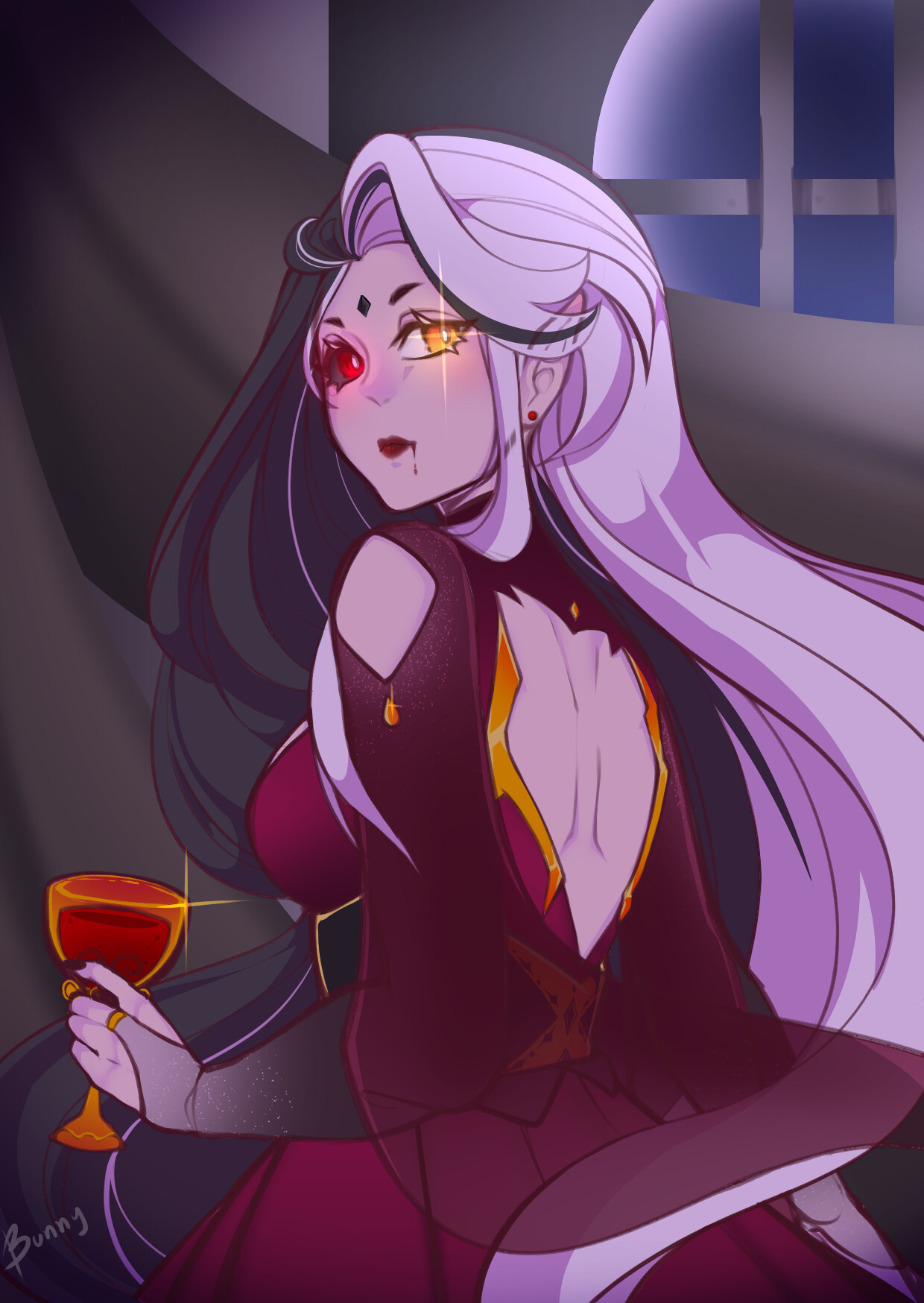 ArtStation - (Colored Sketch) Vanny The Vampire