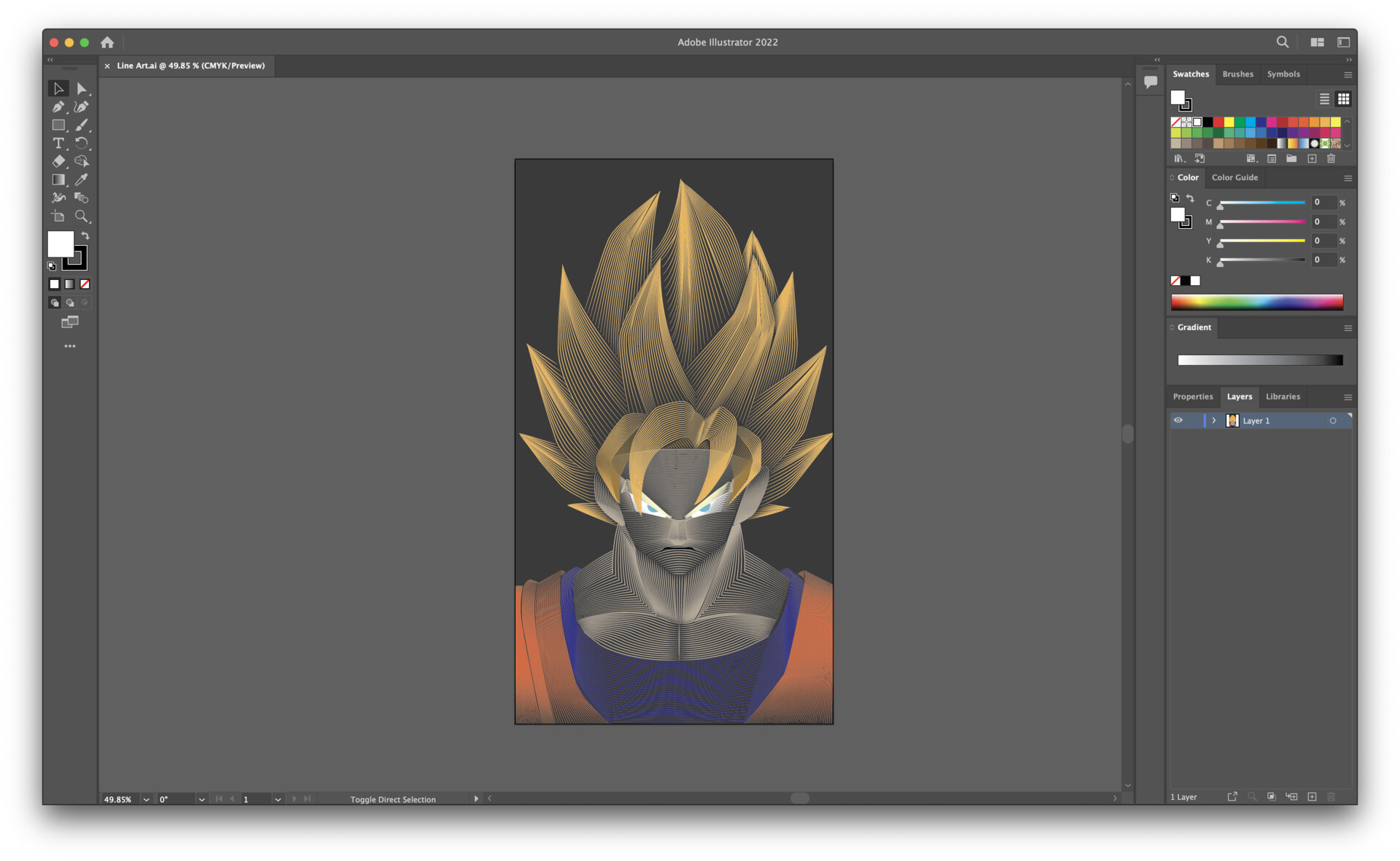 3d line drawing illustrator