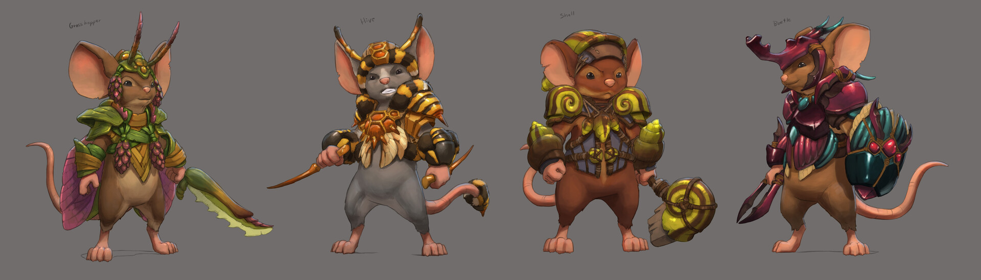 Nik Overdiek - Mouse Game Characters