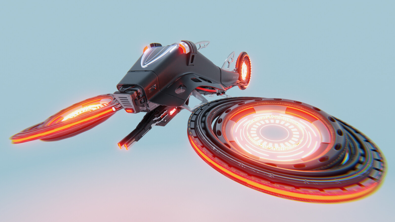 Didjelirium - Blender Practice Session - BlenderBros Sci-FI Drone Design