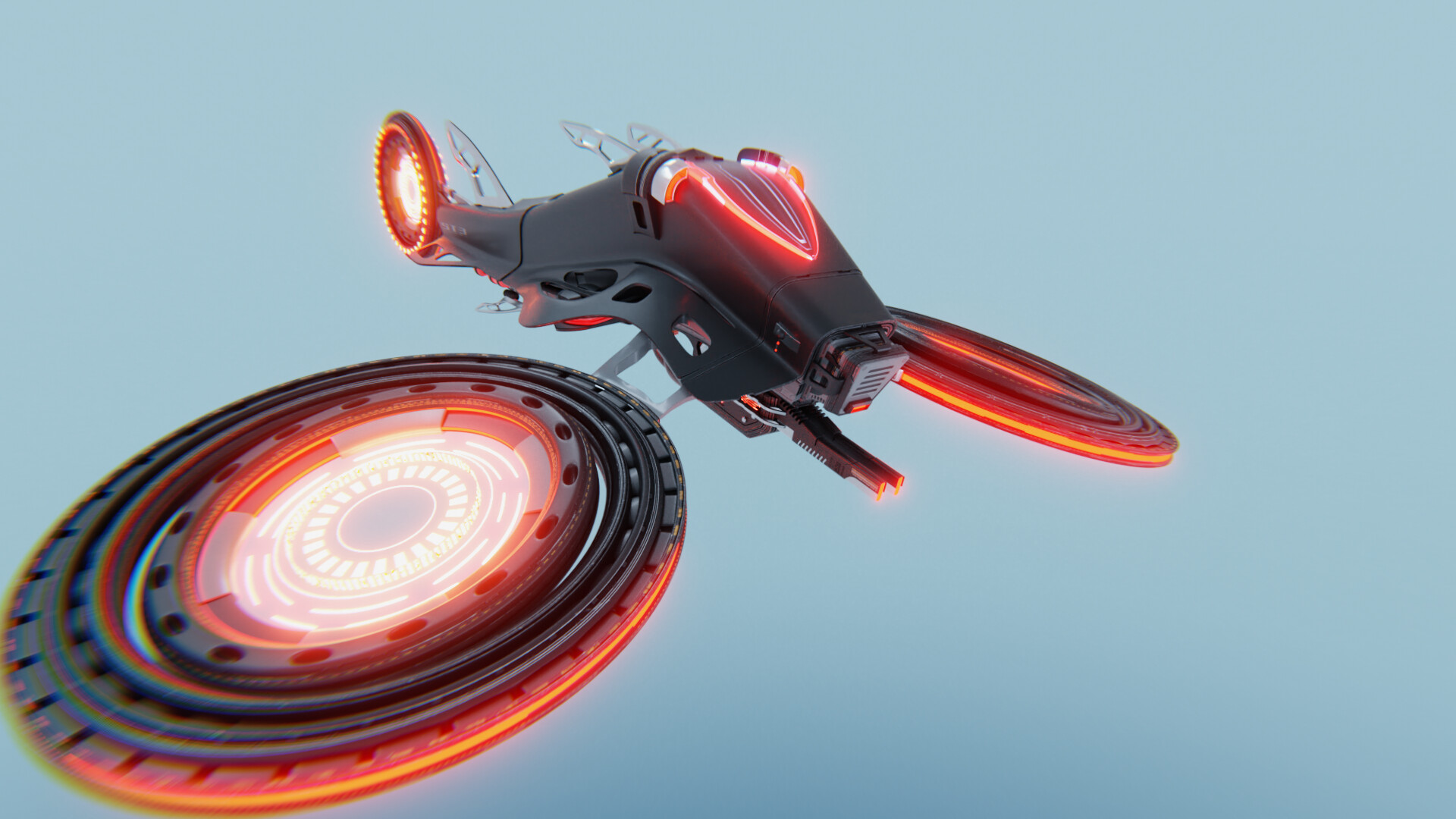 Didjelirium - Blender Practice Session - BlenderBros Sci-FI Drone Design