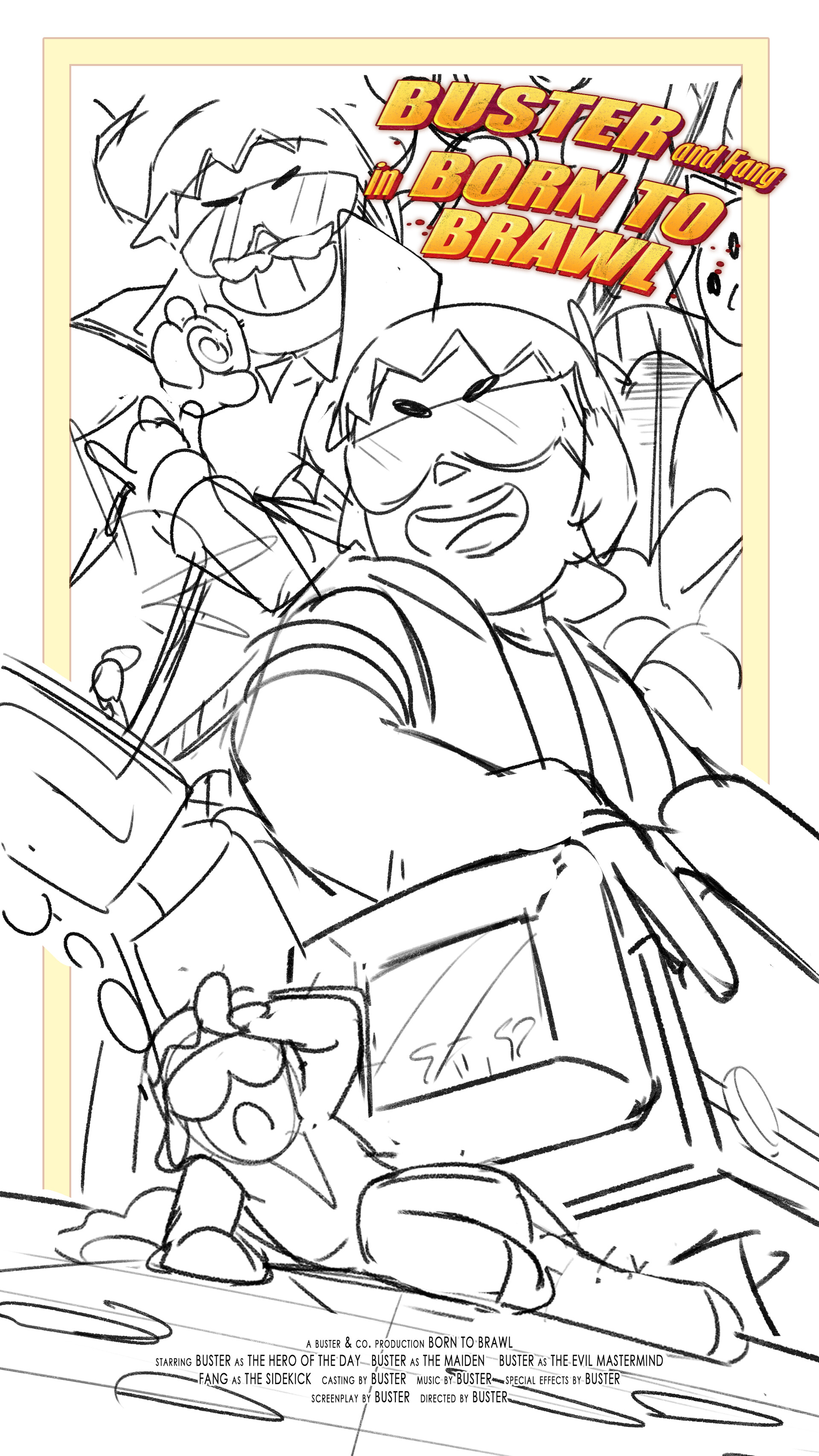 brawl stars buster coloring pages