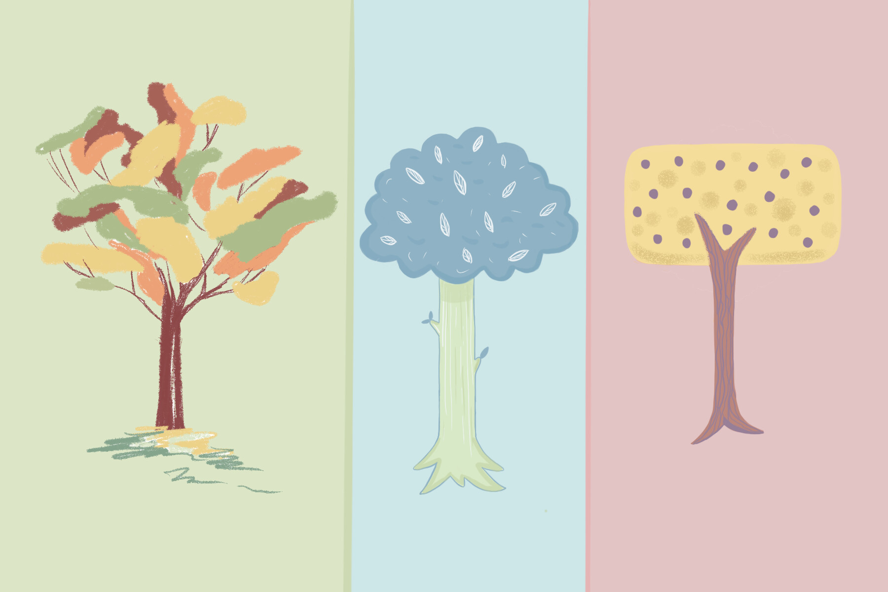 ArtStation - Trees Design for children book