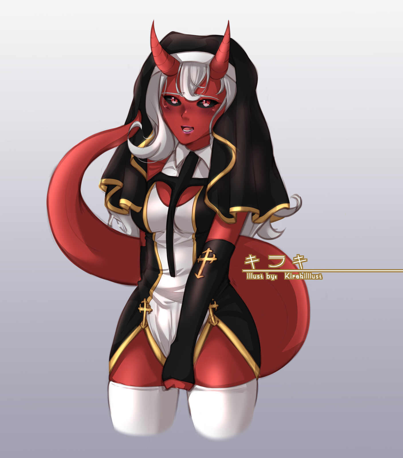 Goddess Kiraki - Nun Rosakin | Commission