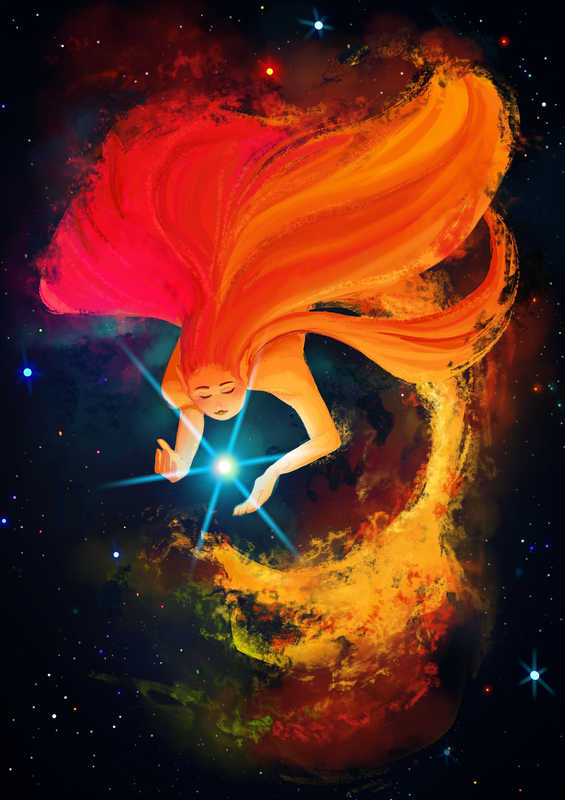 ArtStation - Galaxy Mermaid