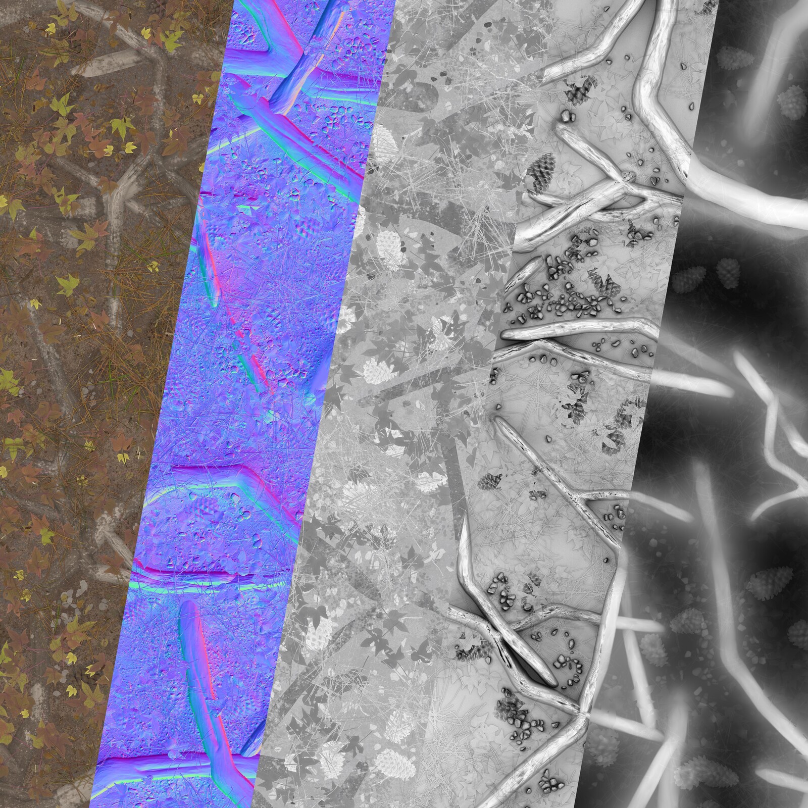 Cc whisky - Forest surface material practice