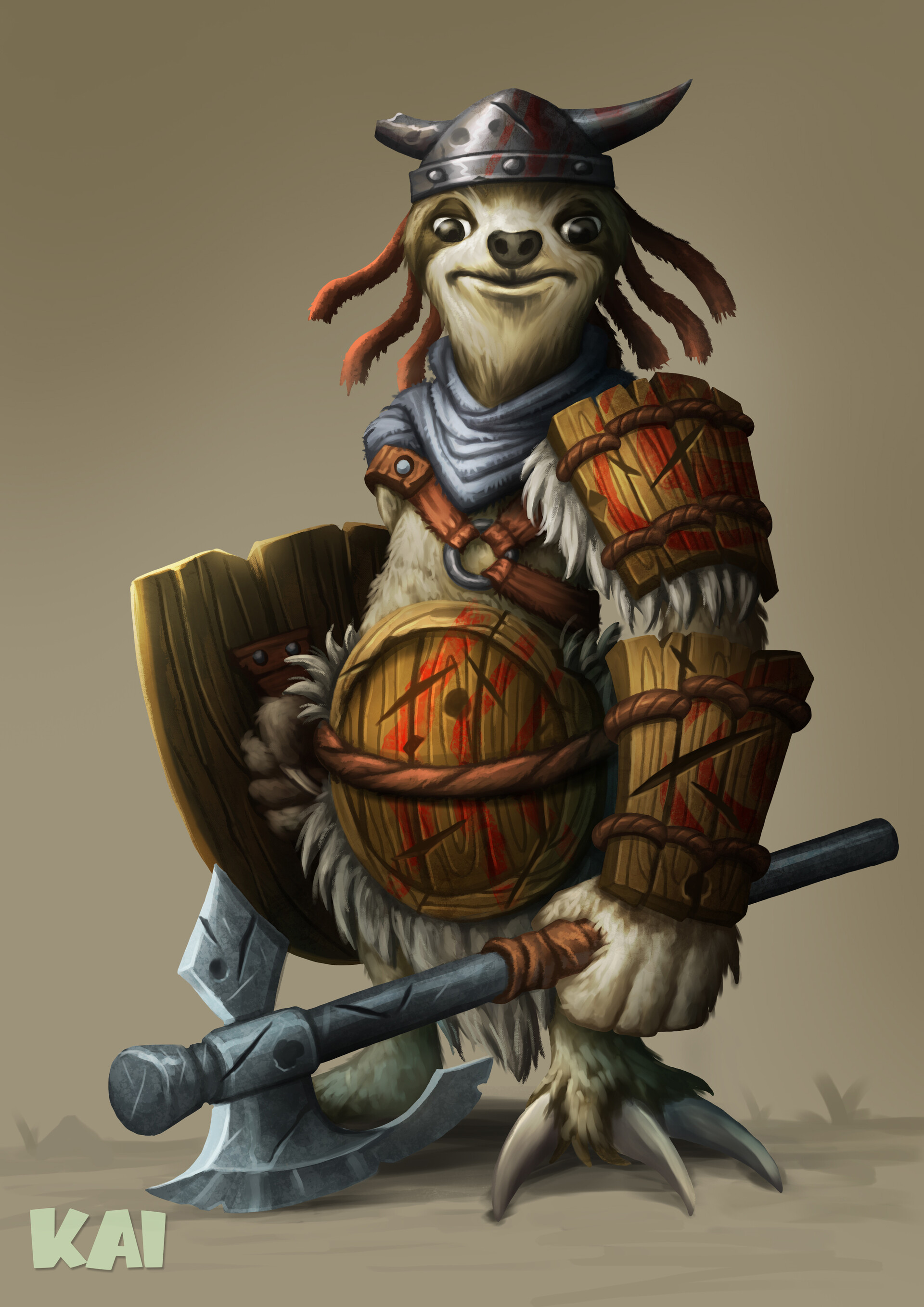 ArtStation - sloth warrior