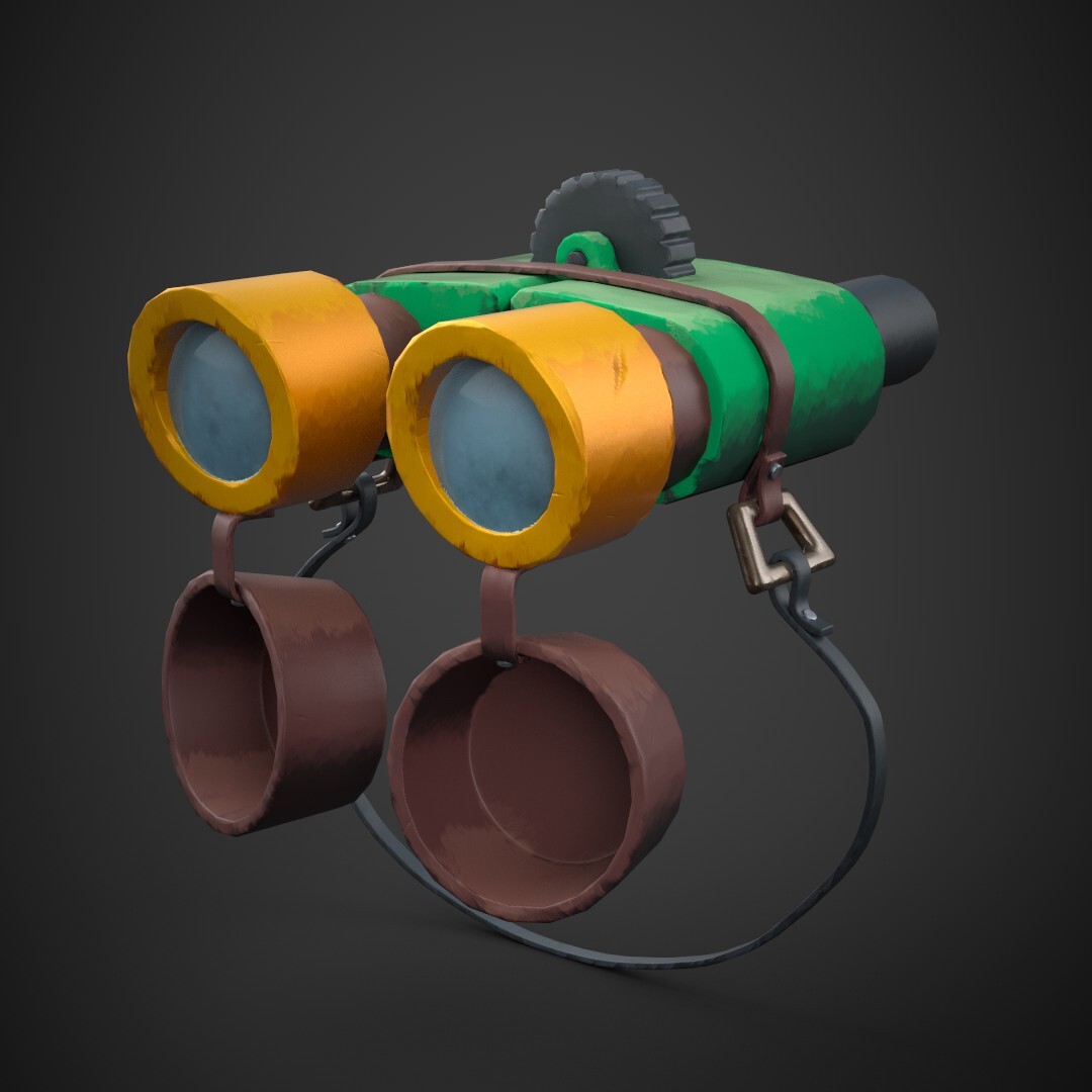ArtStation - Mikael Yusifov's Binoculars - Stylized Props Concept Art