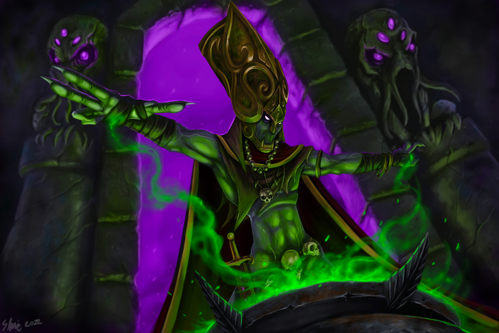 ArtStation - The Dark Priest of Atlantis