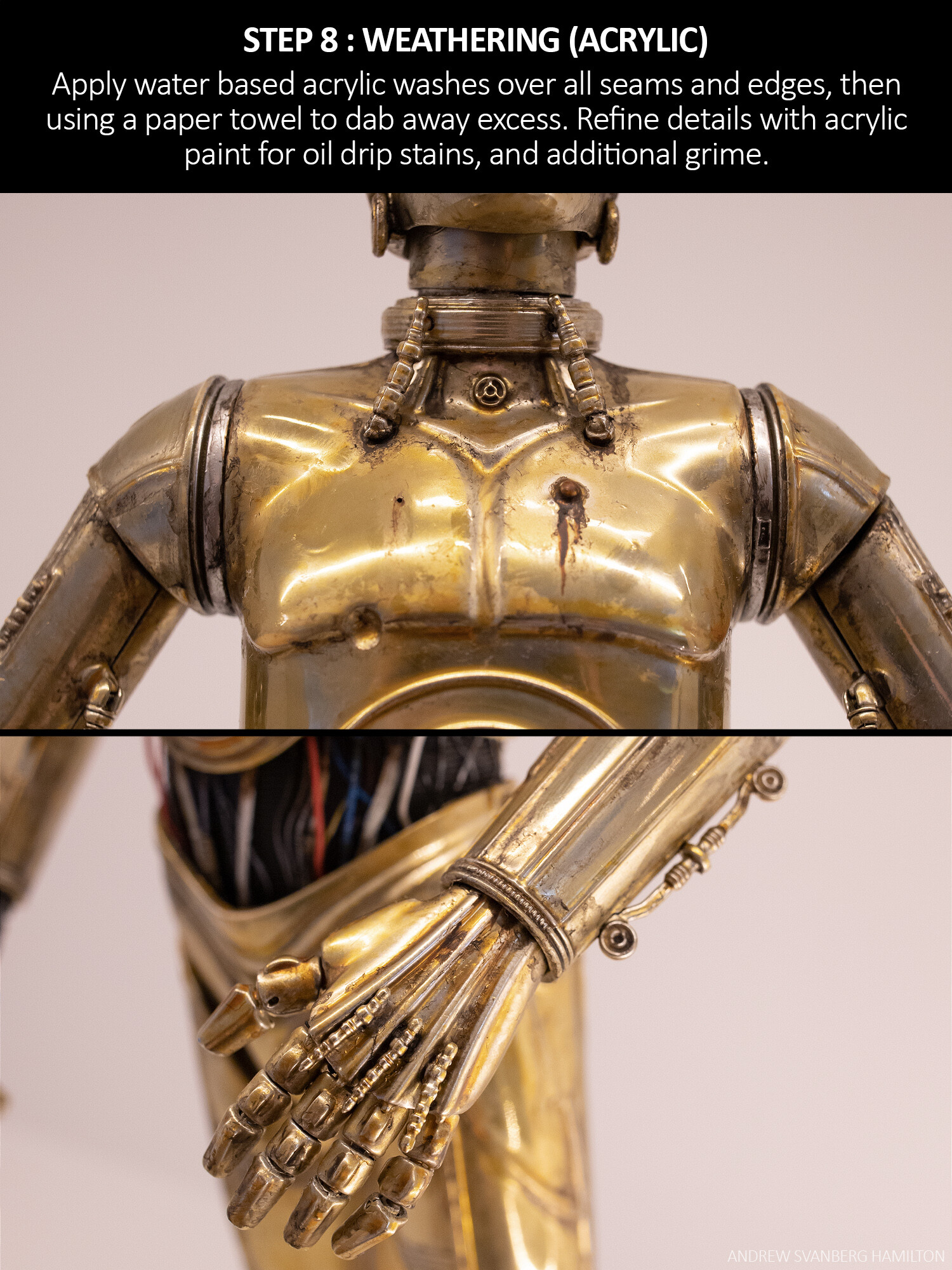 Andrew Svanberg Hamilton - C-3PO 1/6 Custom Repaint