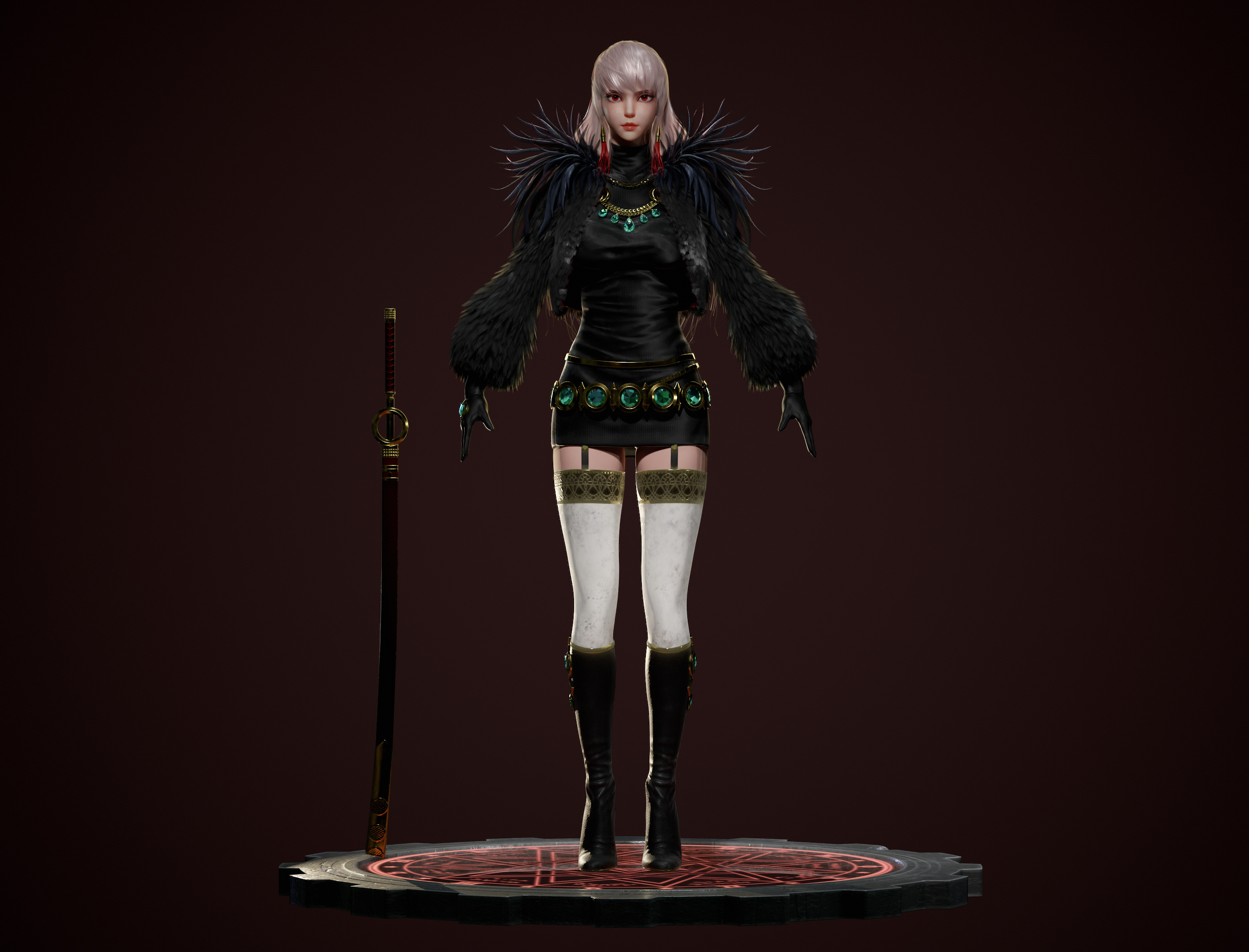 JANGGEONHO - Dungeon & Fighter Female Ghost Knight Fanart