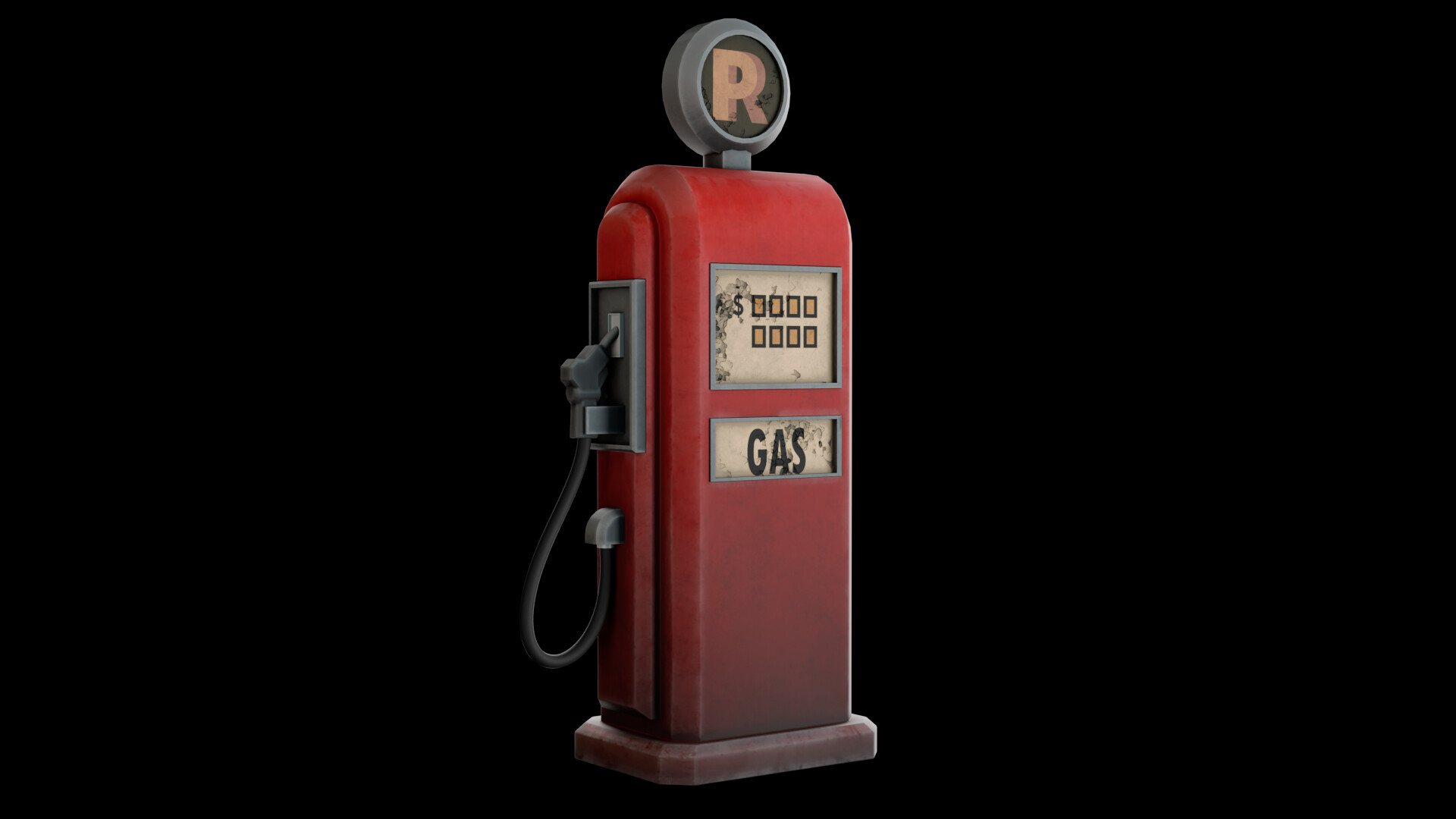 ArtStation - stylized Gas Pump