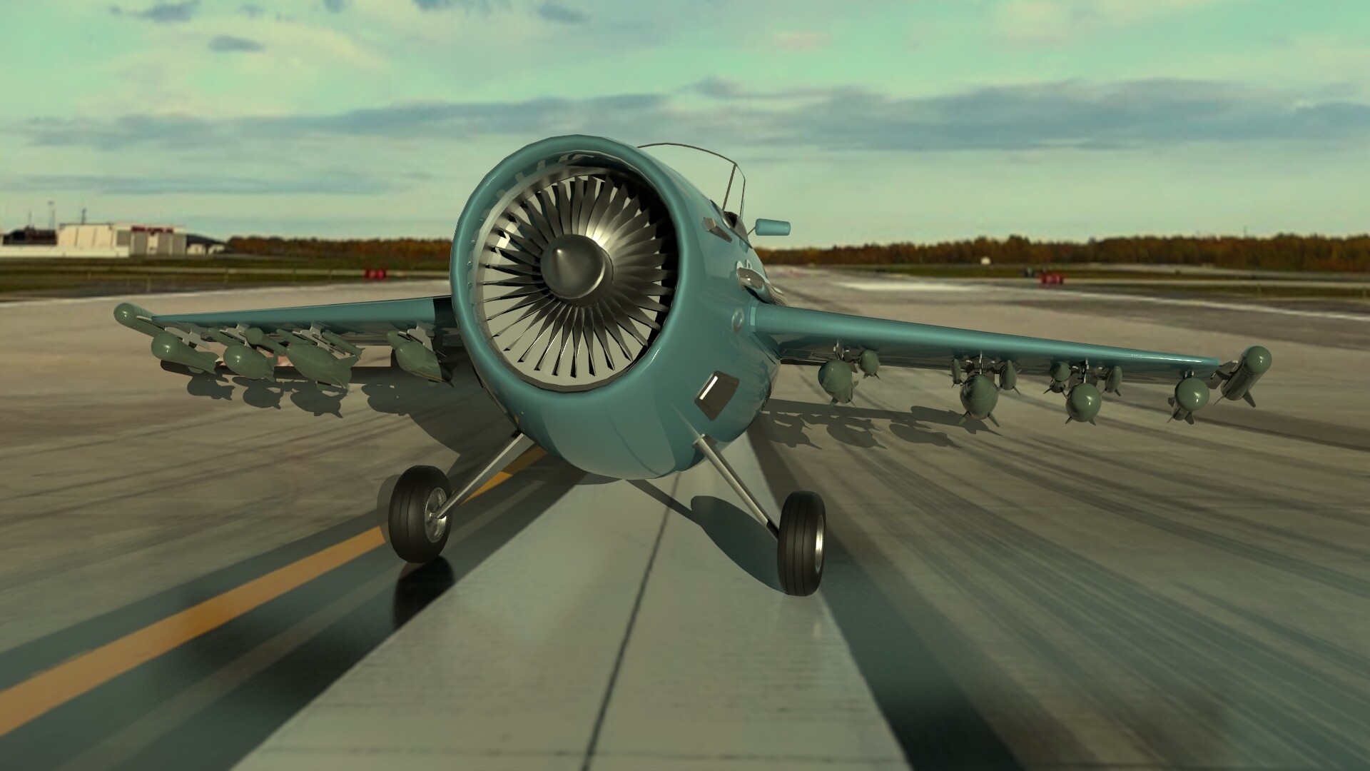 ArtStation - Plane on the field