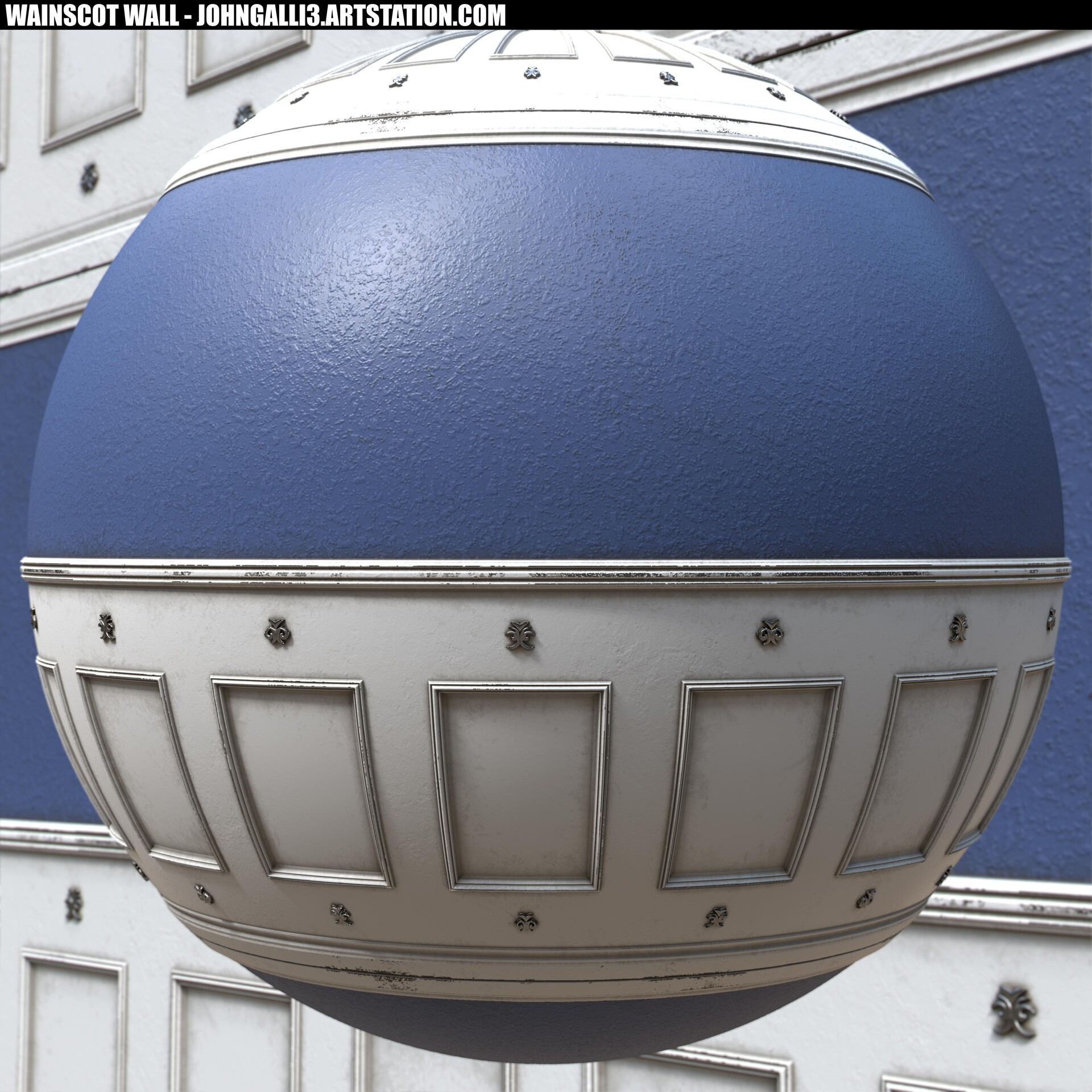 ArtStation - Architectural Wainscot Wall