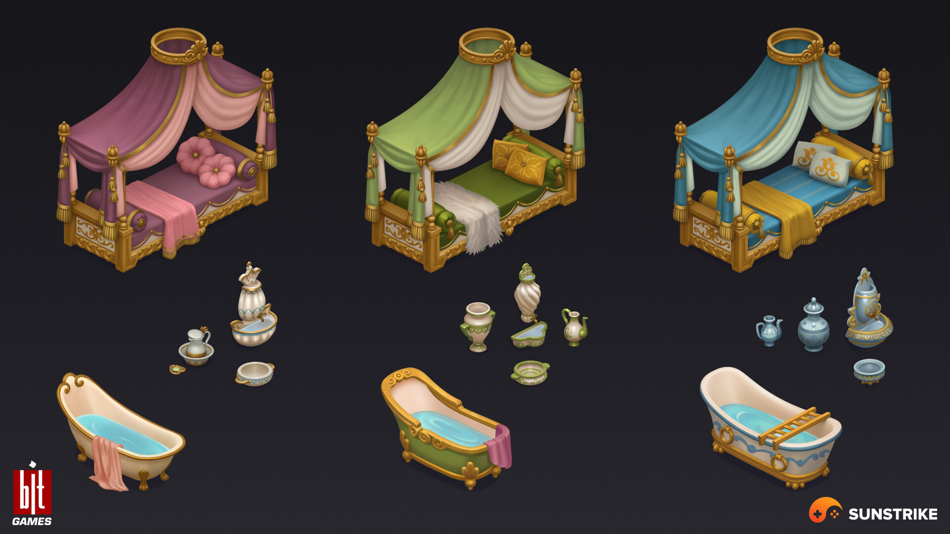 SunStrike Studios - Bedroom environment objects