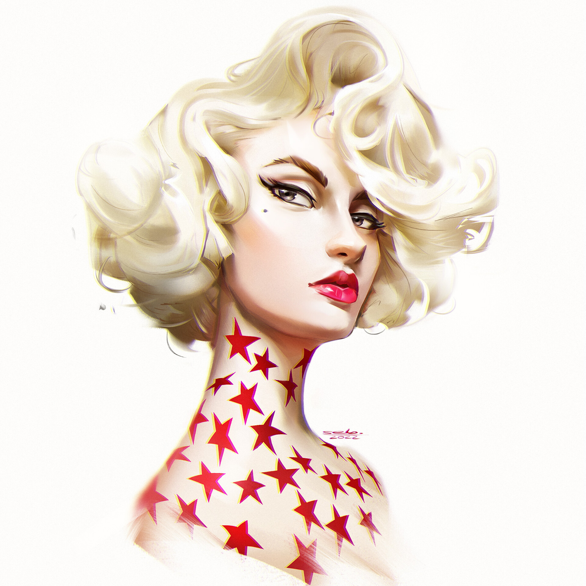 ArtStation - light color portrait study