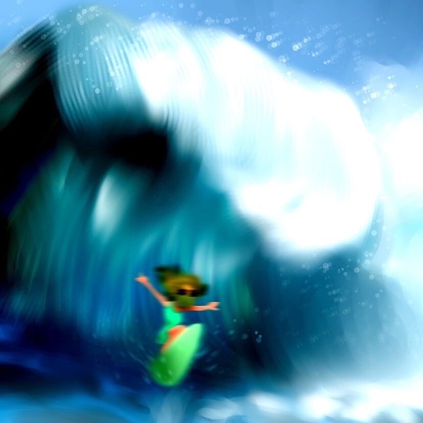 ArtStation - Surfing With The Waves