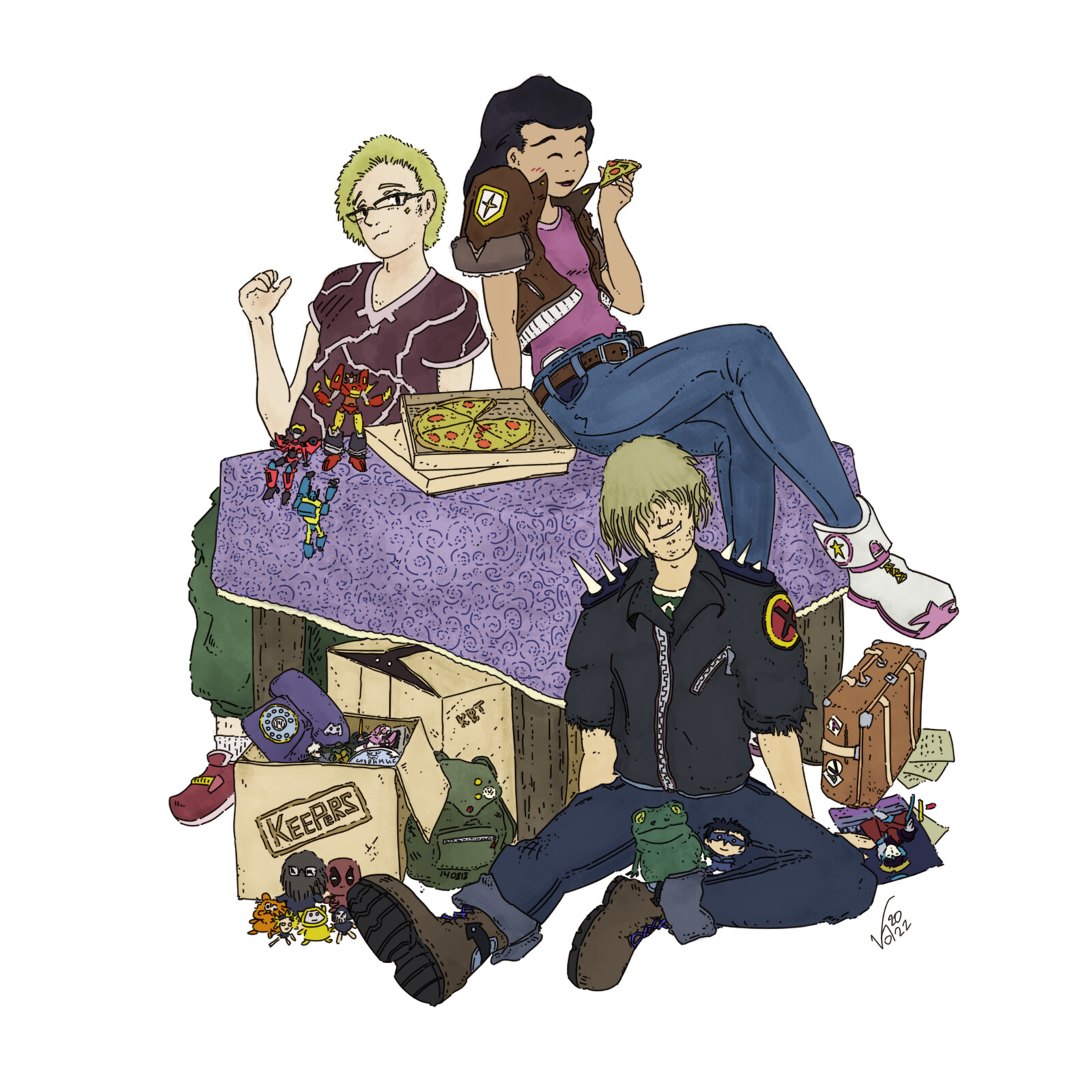 Daniil Vlasenko - ... with my friends [postcard]