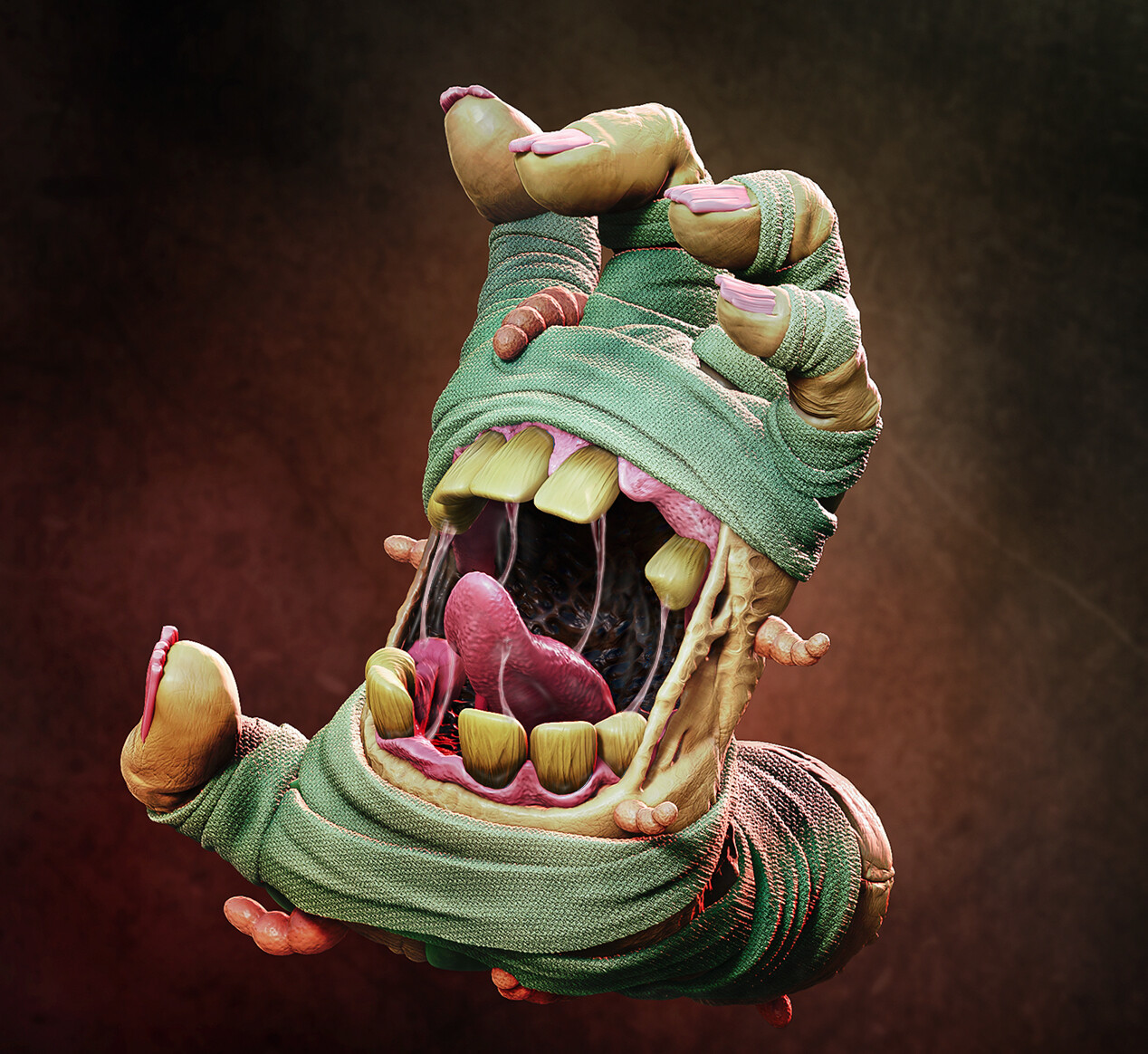 ArtStation - Santa Cruz Screaming Hand (Fan Art)