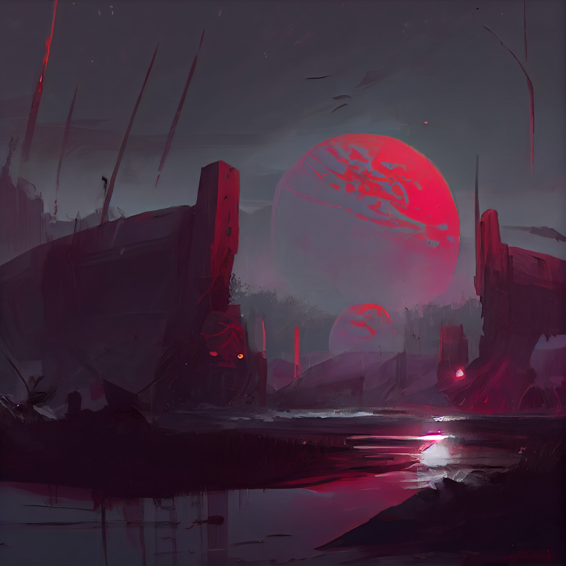 ArtStation - The Blood Moon