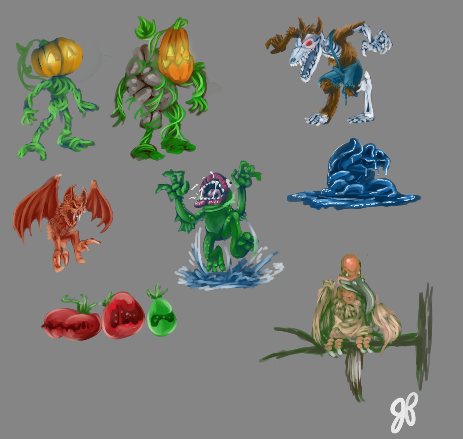 ArtStation - Halloween Creatures