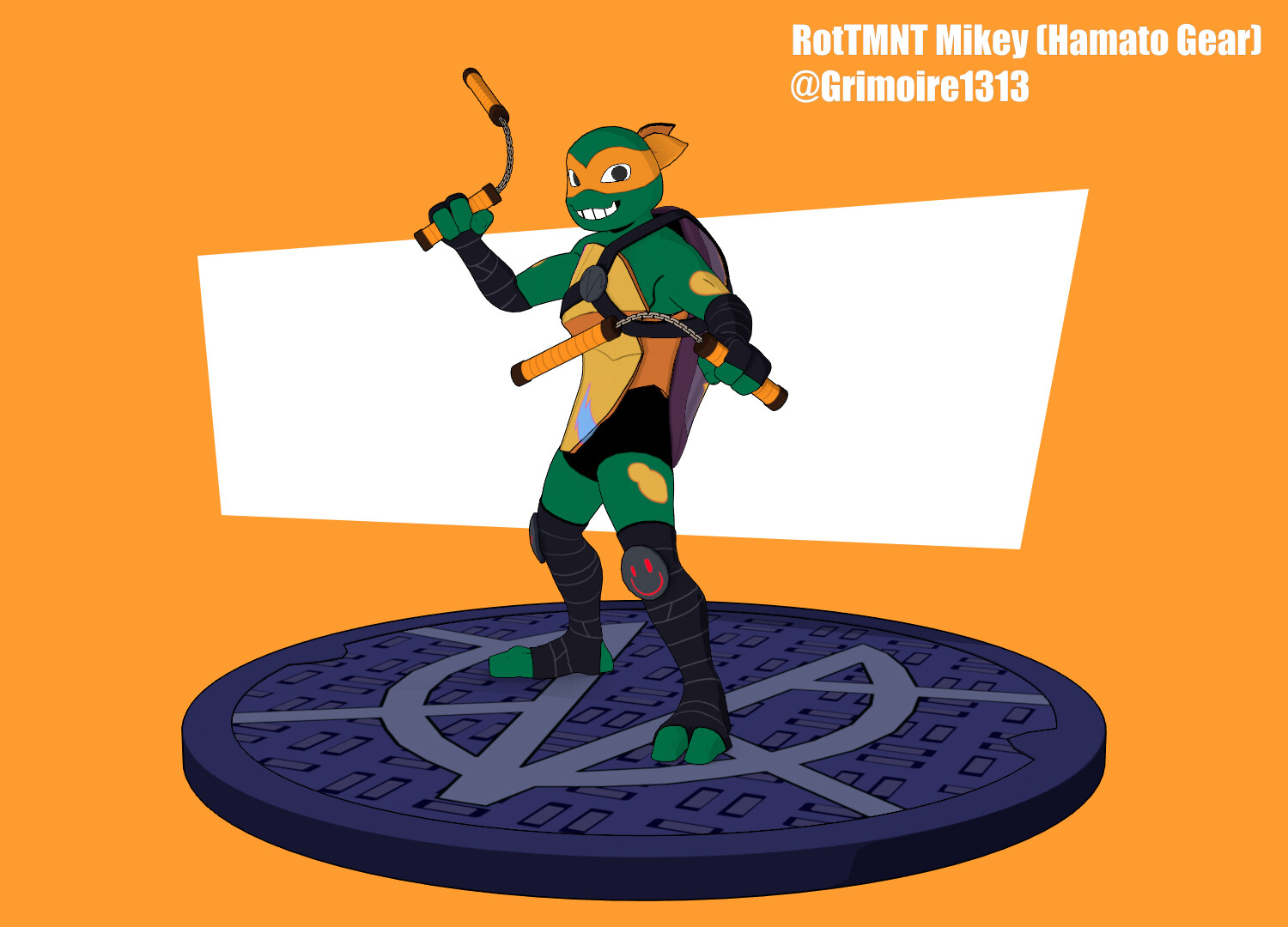 ArtStation - RotTMNT Mikey (Hamato Gear)