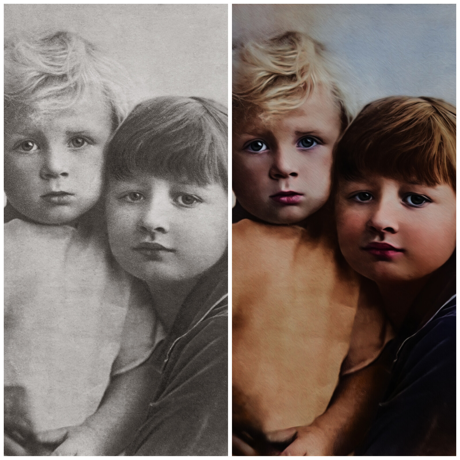 Ariel Guevara - Photo Restoration Project "Young Kids"