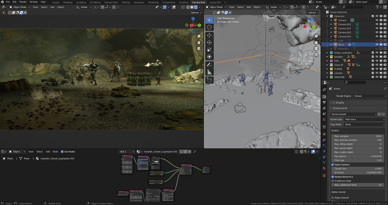 Pierre Santamaria - Blender Octane Plugin Tutorial - For illustration and concept art