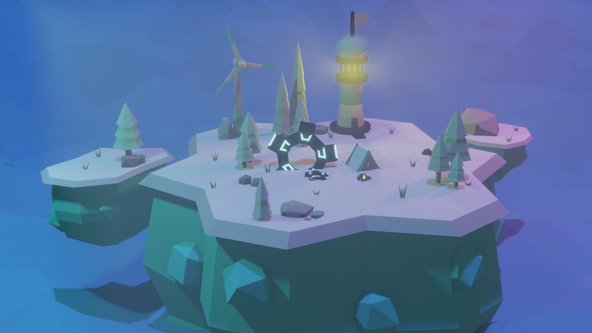 ArtStation - Icy Island Lowpoly