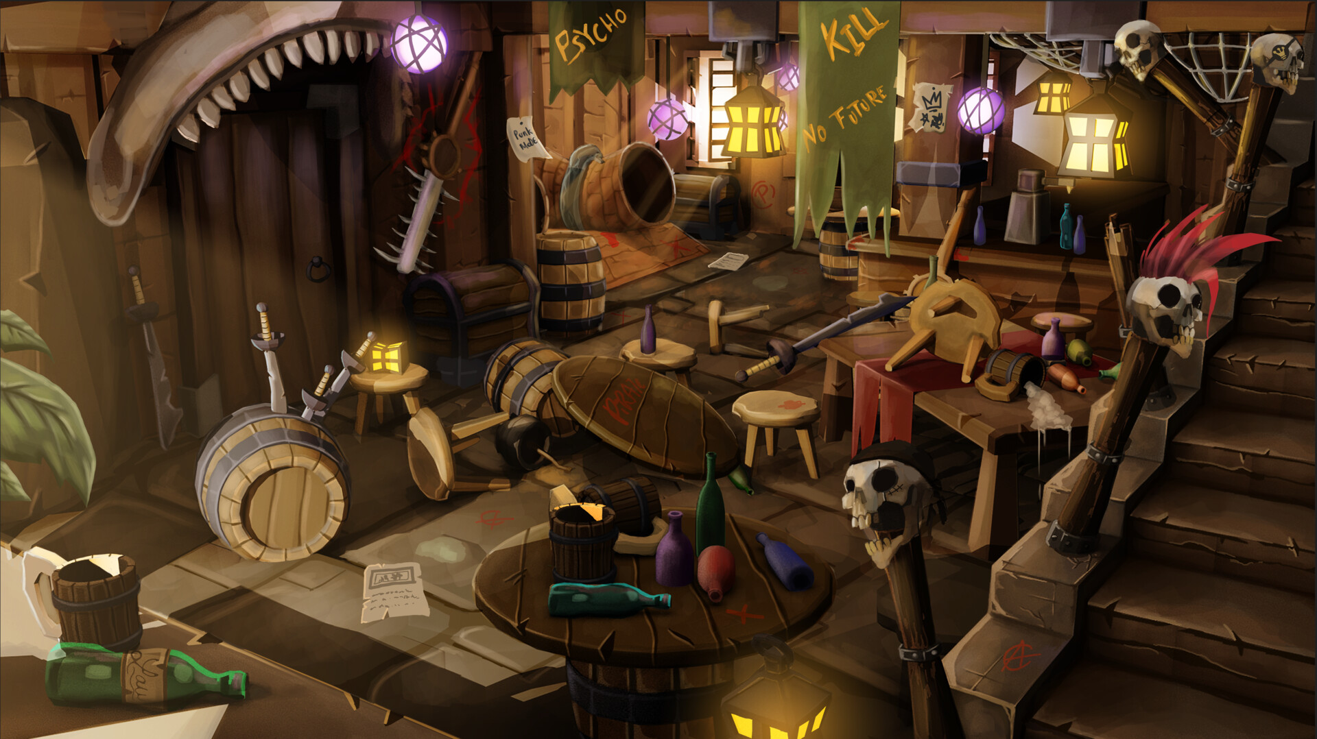 ArtStation - Pirat's Bar 2D
