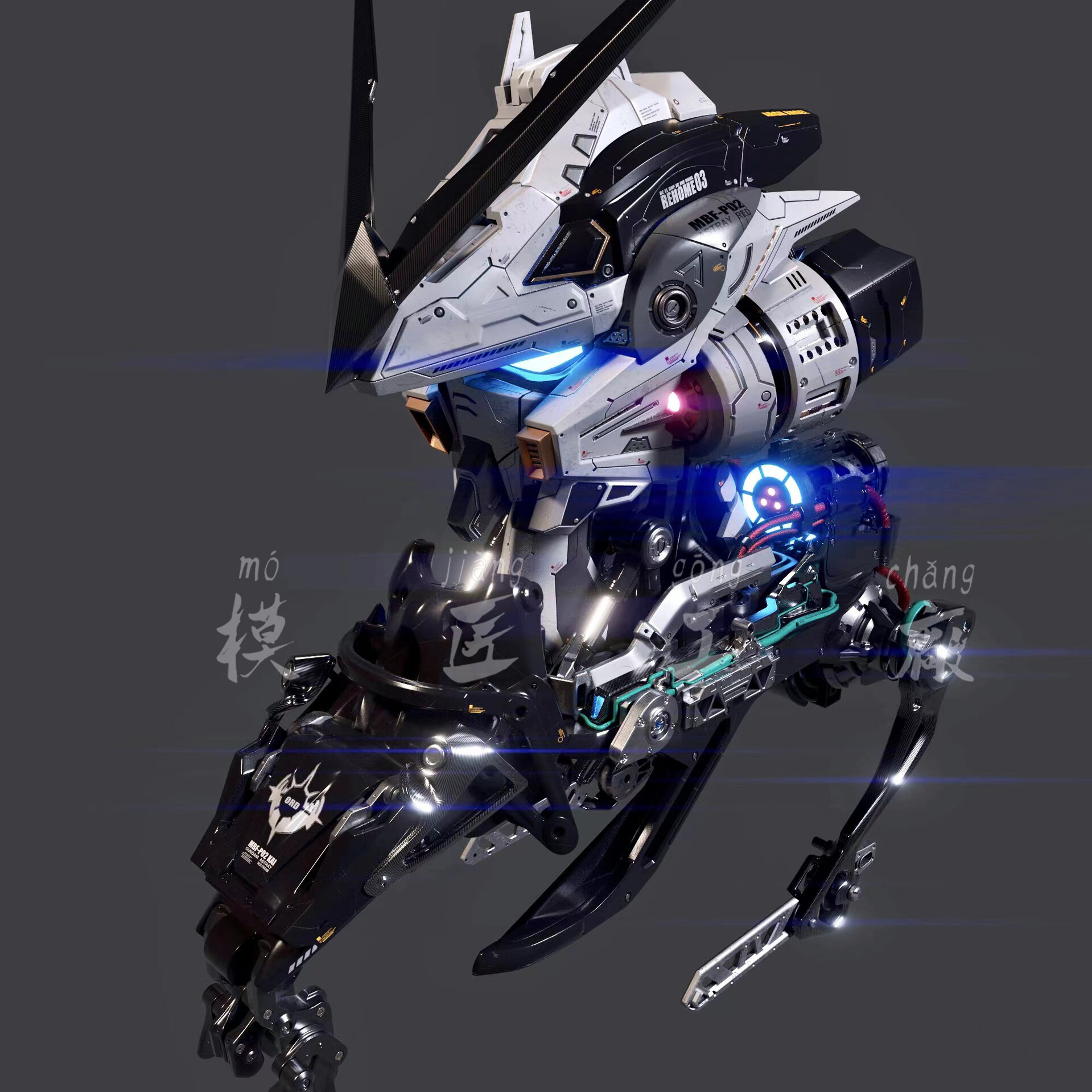 ArtStation - MBF-P03 - BZ BLACK STYLE