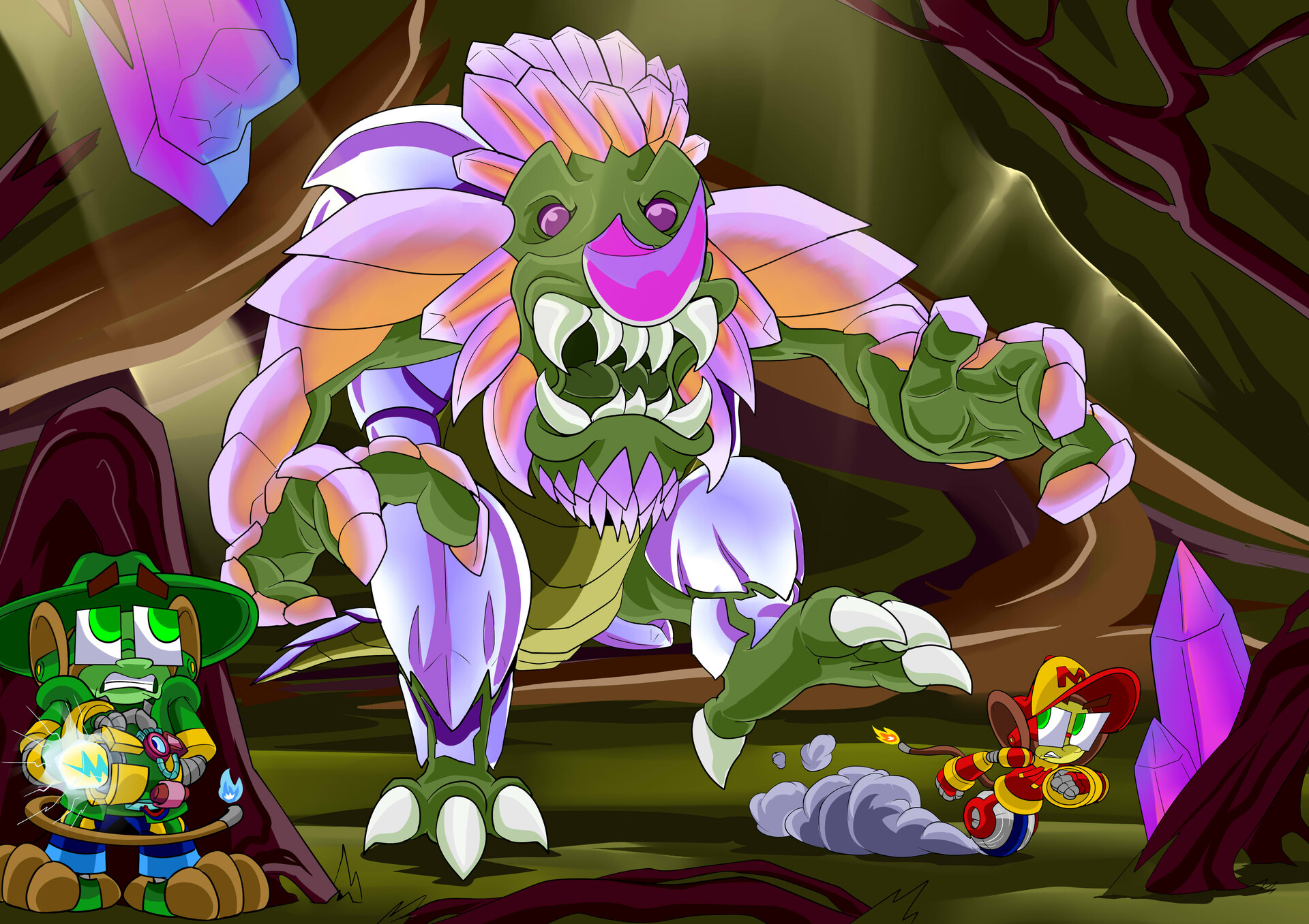 ArtStation - Planet Topia ACT 7 The Crystal monster