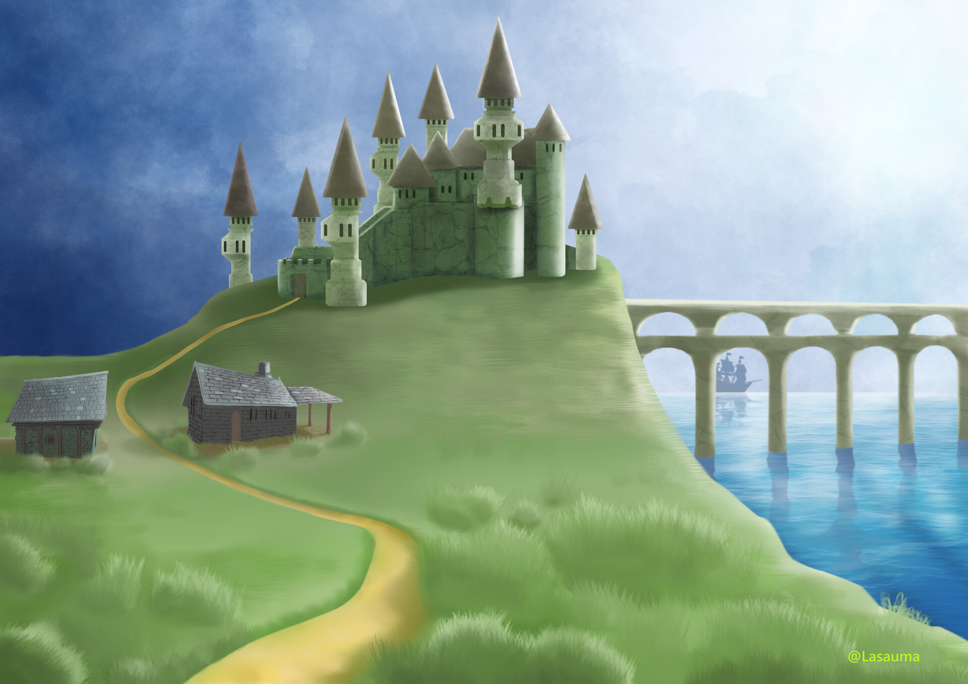 ArtStation - Daily - Castle on the Hill