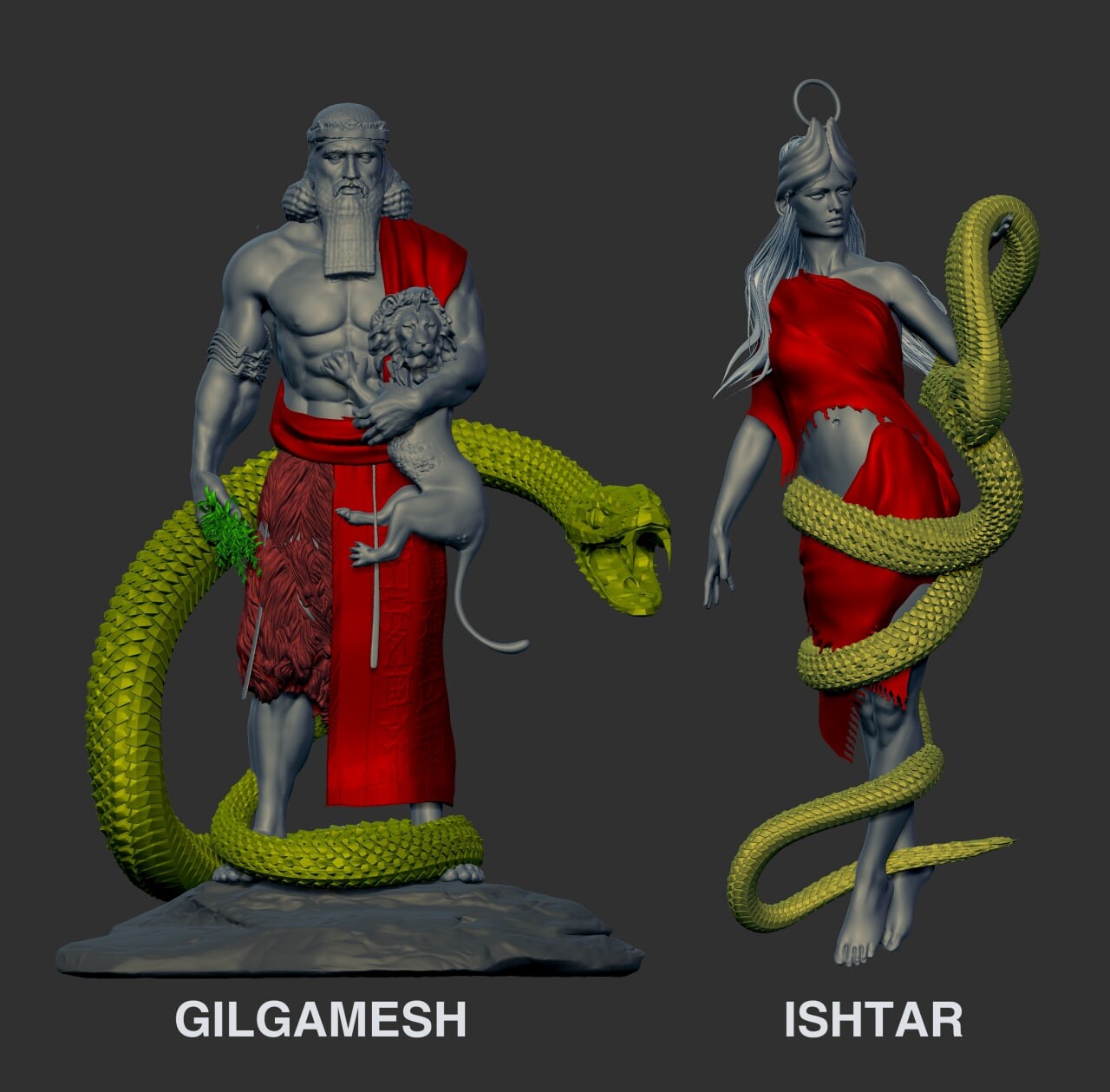 ArtStation - Gligamesh and Ishtar