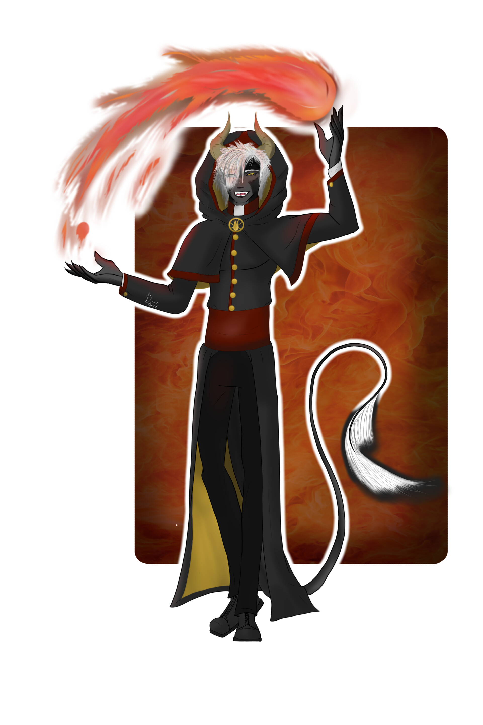 ArtStation - RPG Character - Tiefling Cleric Light Domain