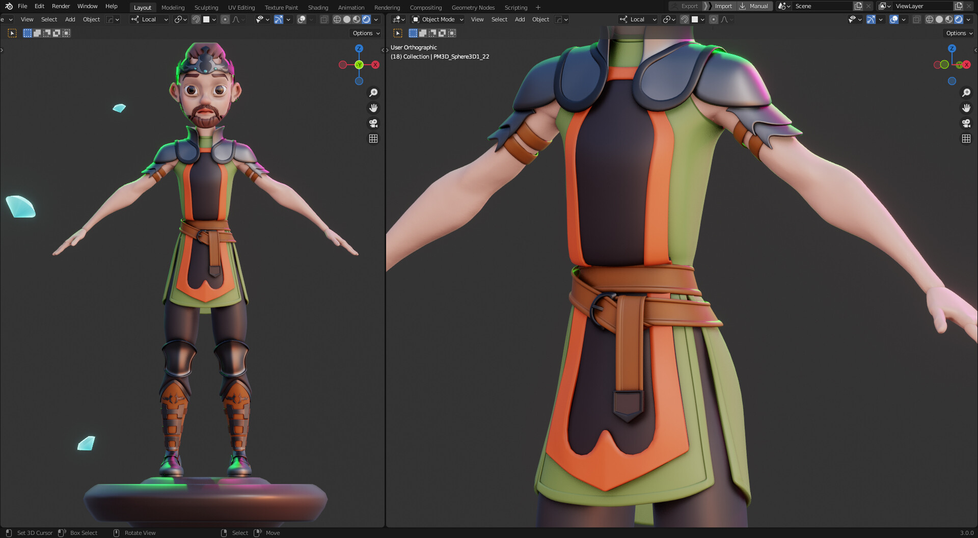 Phong Ly - Character Design using ZBrush and Blender