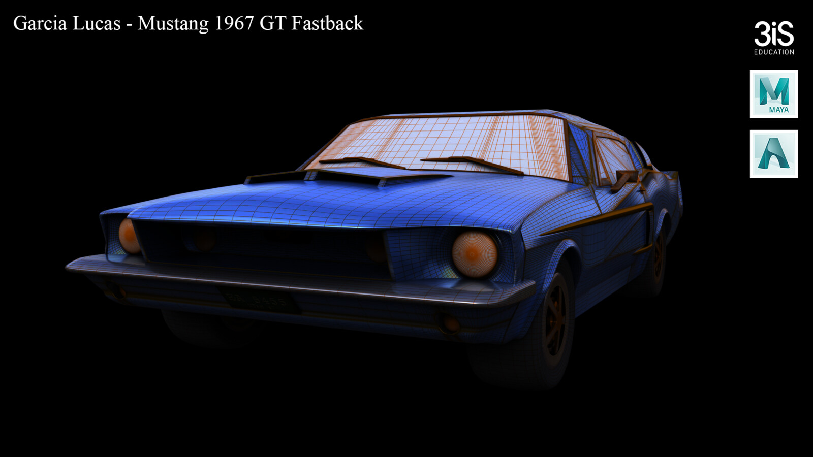 Lucas Garcia - 3D Mustang 1967 GT Fastback - School Work