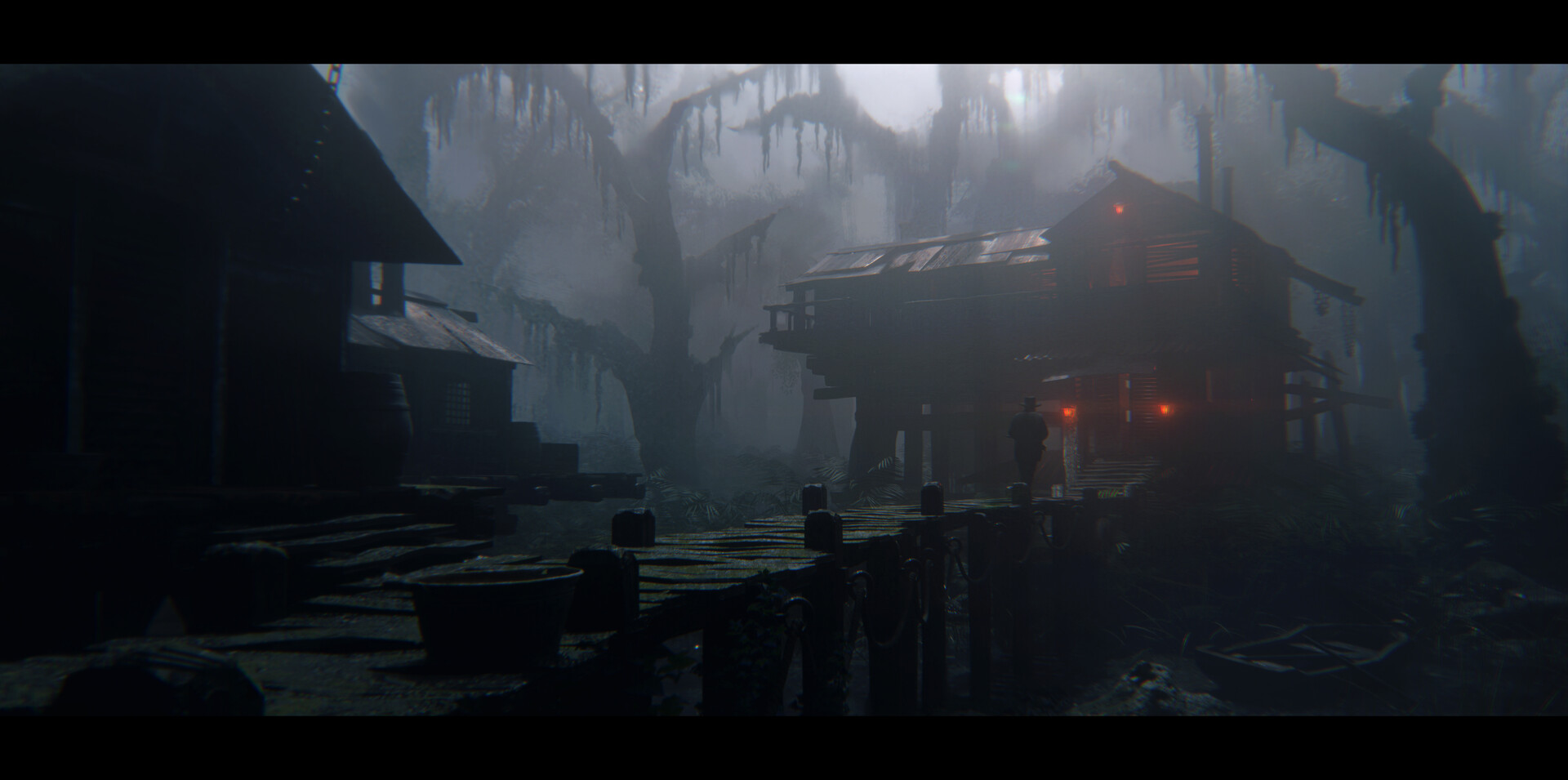 ArtStation - The caban in the bayou