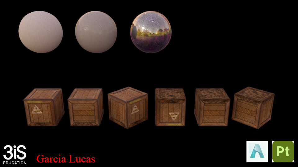 ArtStation - Texturing : Wooden Crate - School Work