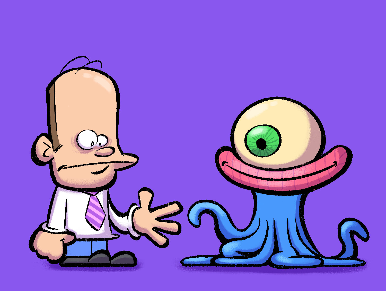 ArtStation - Awkward handshake