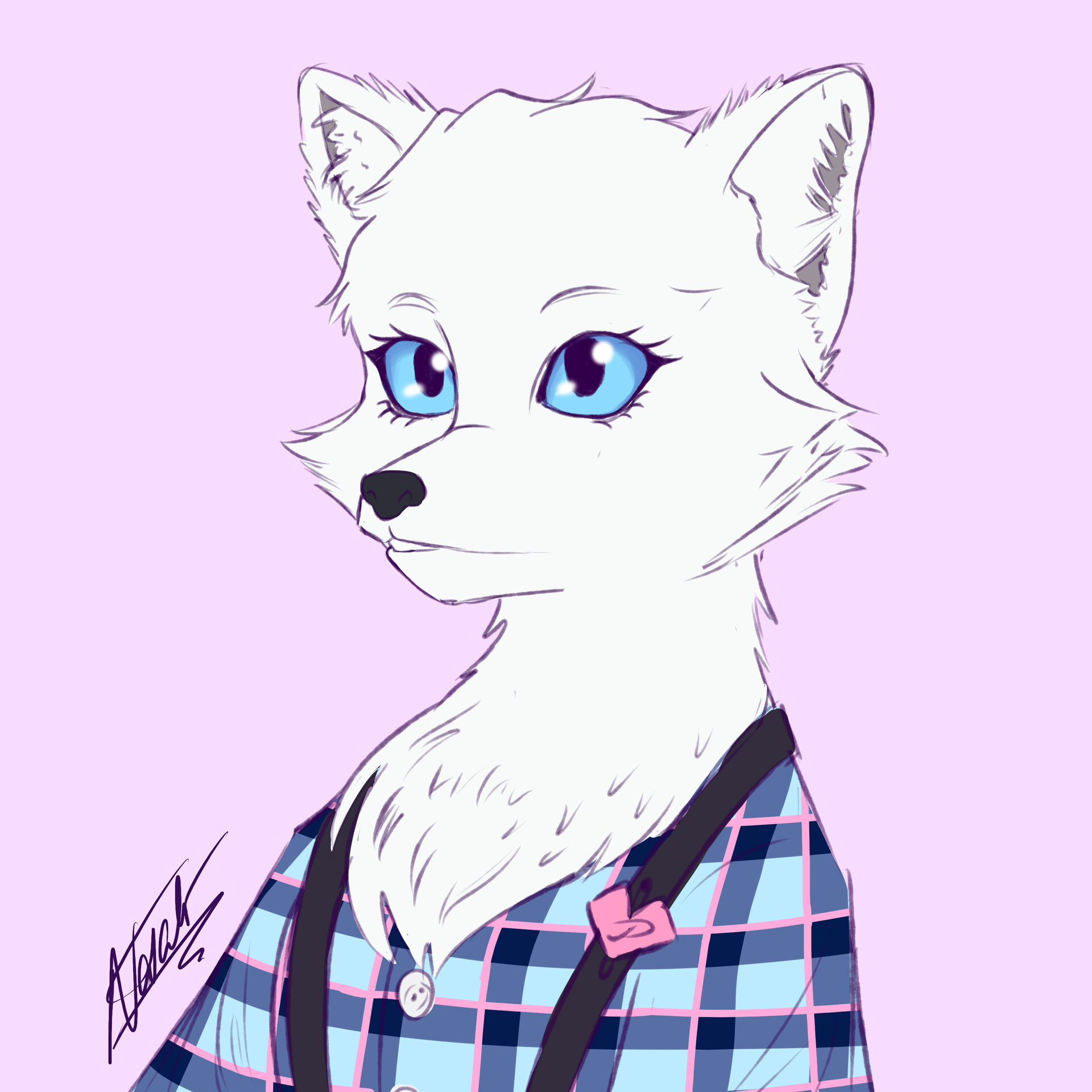 ArtStation - white fox