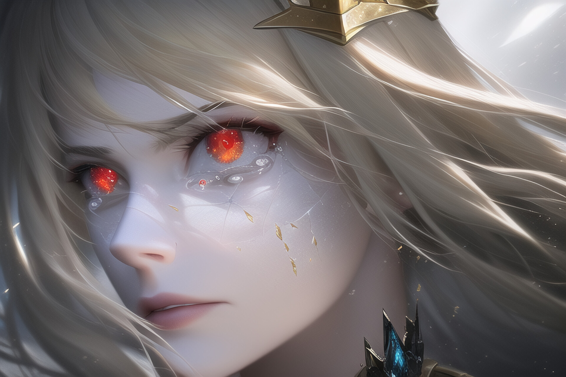 ArtStation - Queen crying