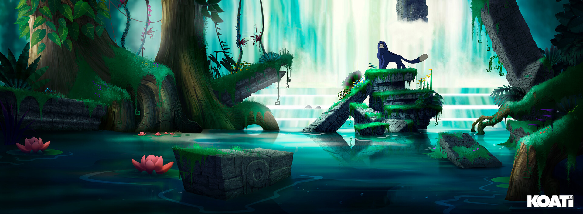 ArtStation - Koati Backgrounds Painting "Balam´s Throne"