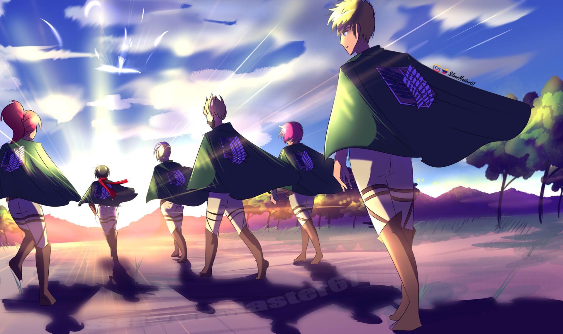 ArtStation - Fortnite x Attack on titan | Collaboration