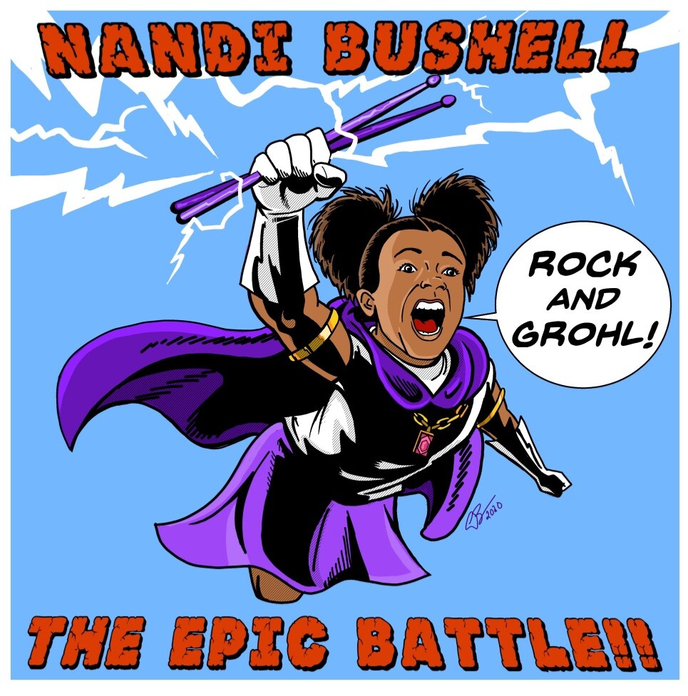 ArtStation - Nandi Bushell Rock N Grohl!