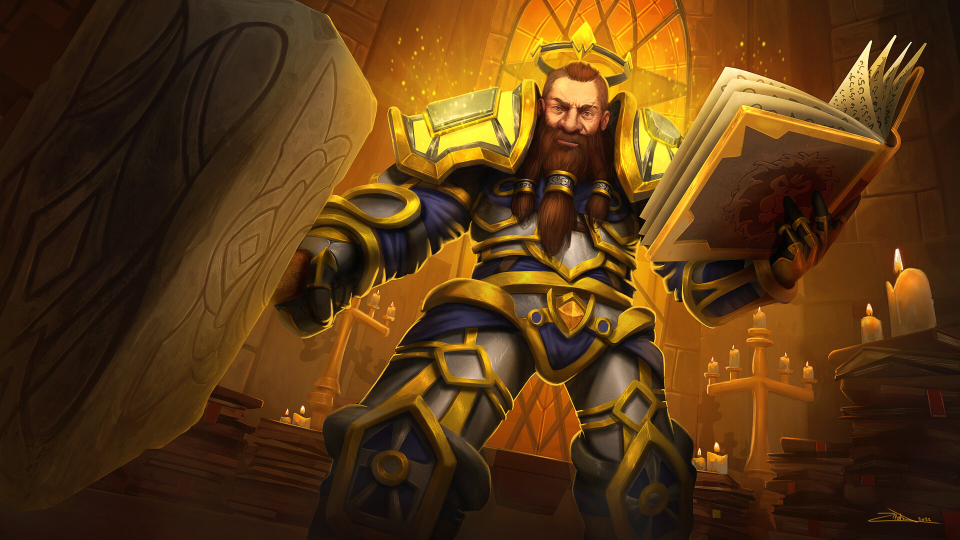 Artstation World Of Warcraft Dwarf Paladin