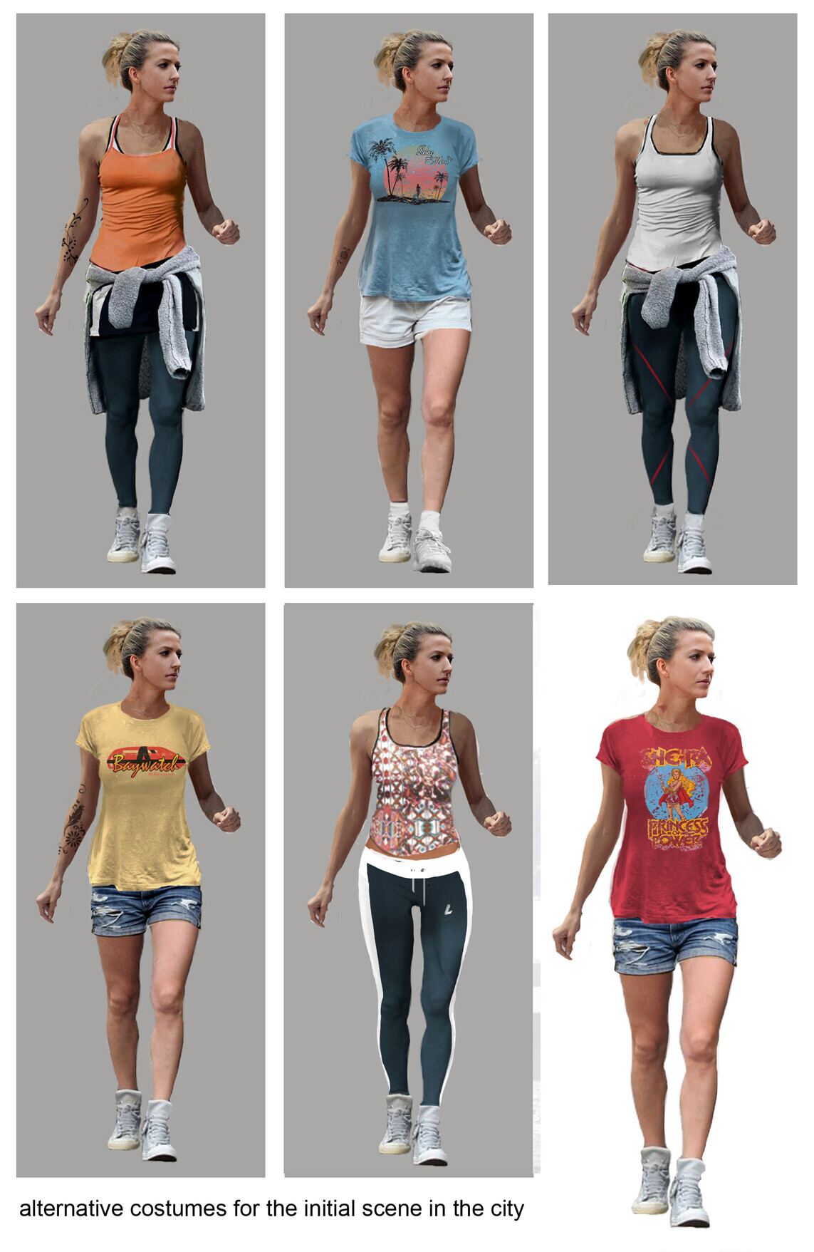 ArtStation - Character alternative costumes