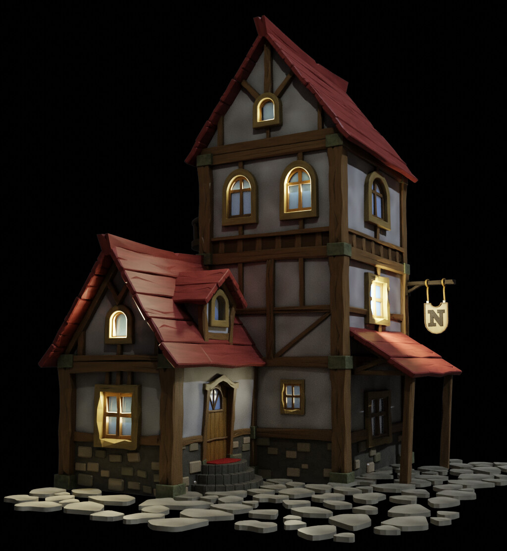 ArtStation - Stylized House